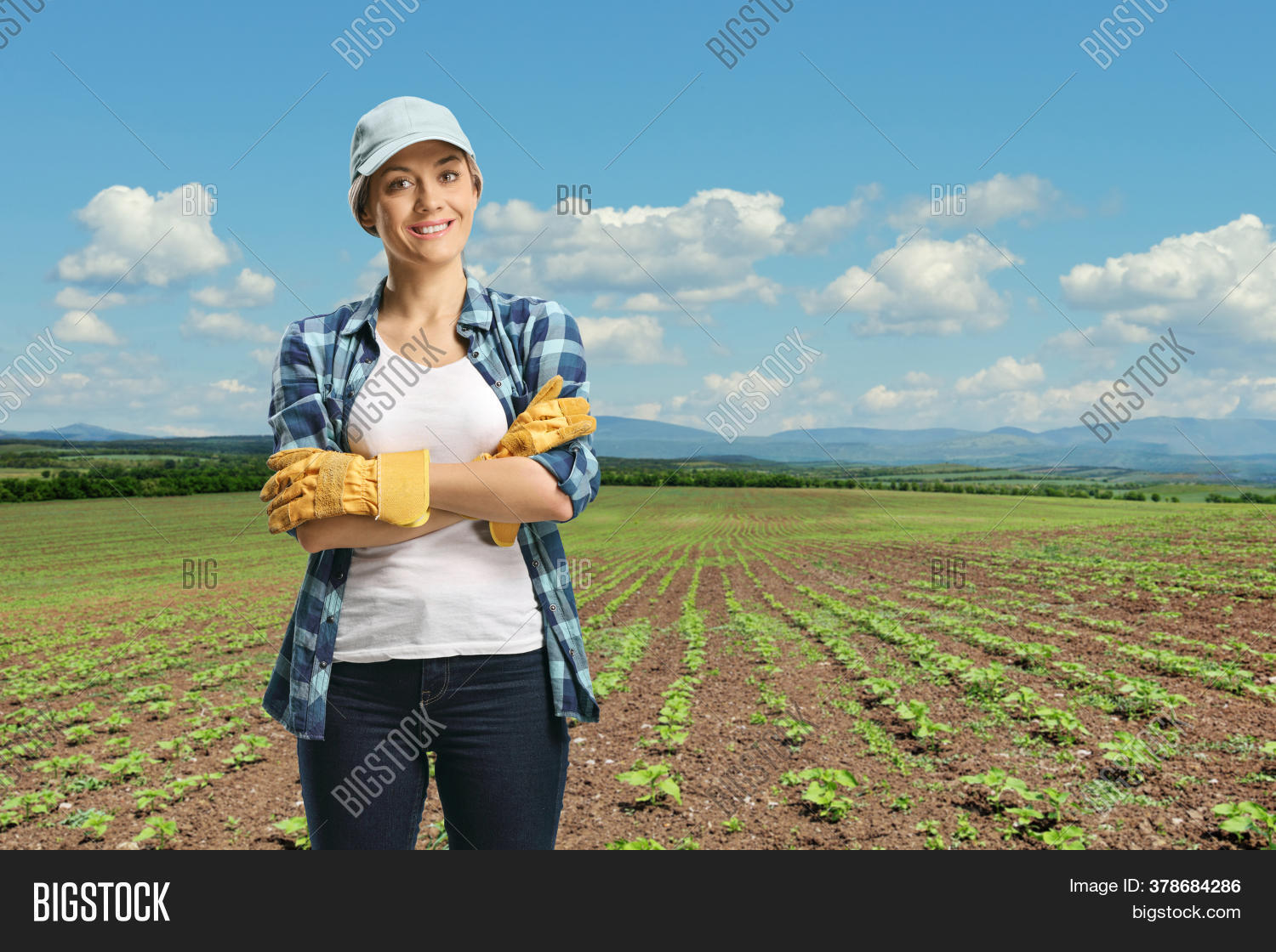 Female Farmer Standing Image & Photo (Free Trial) | Bigstock