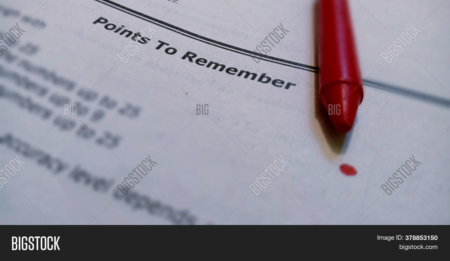 Point Remember Image & Photo (Free Trial) | Bigstock