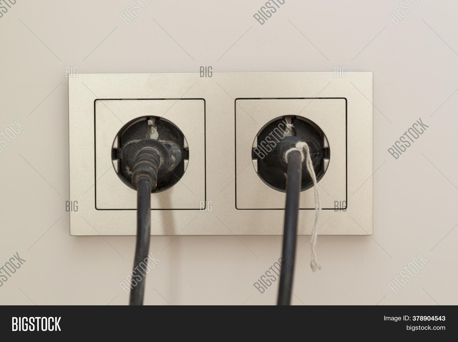 Two Black Plugs Image & Photo (Free Trial) | Bigstock