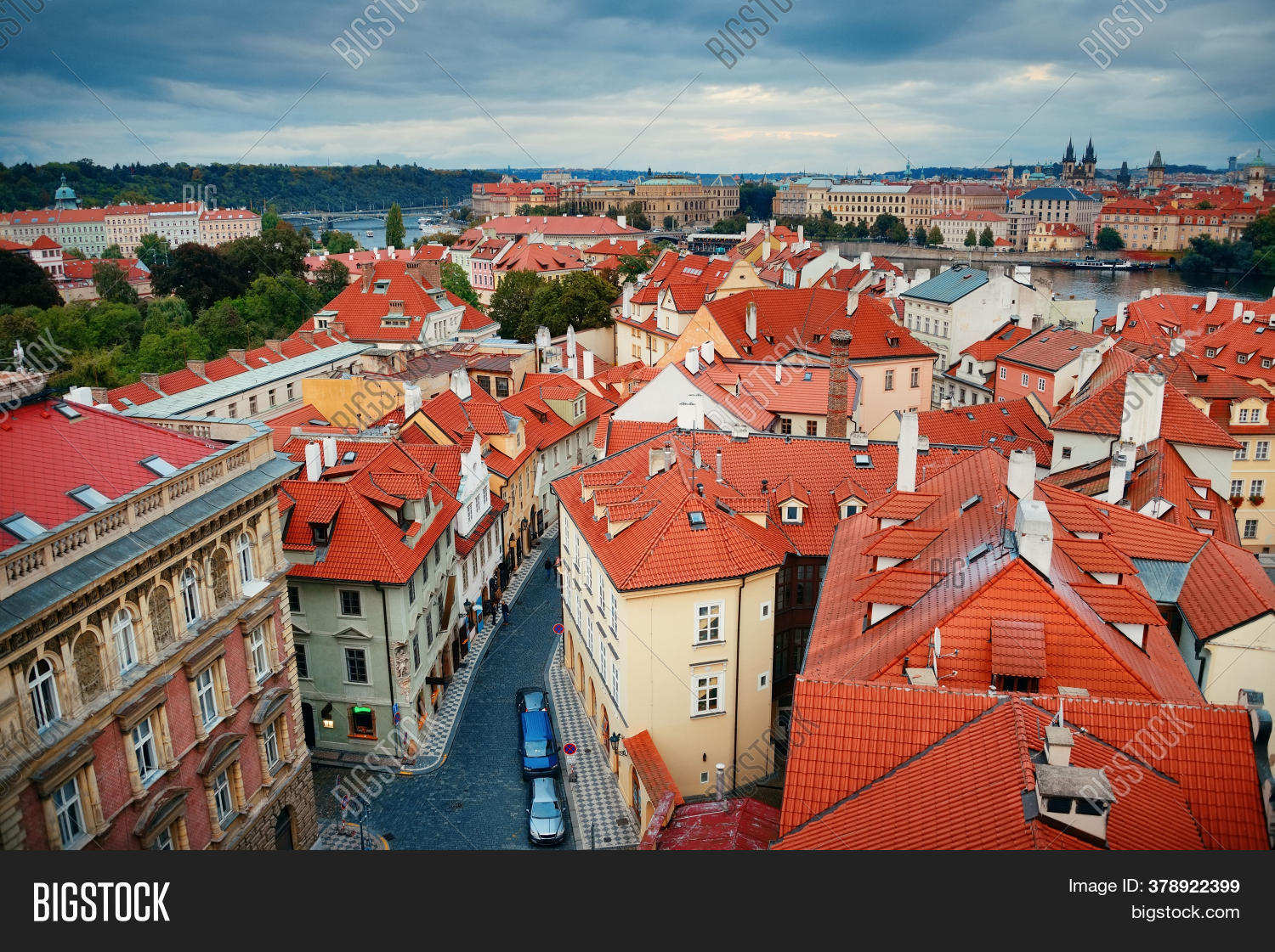 Prague Skyline Rooftop Image & Photo (Free Trial) | Bigstock
