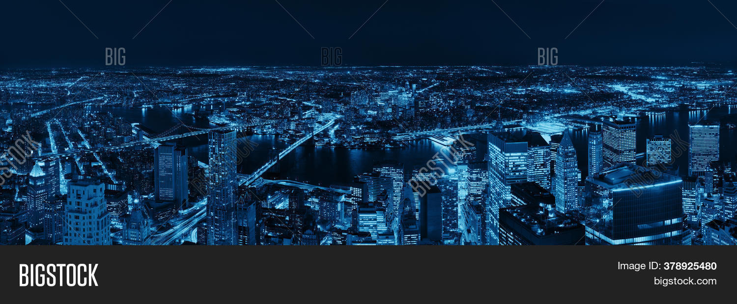 Rooftop Night Panorama Image & Photo (Free Trial) | Bigstock