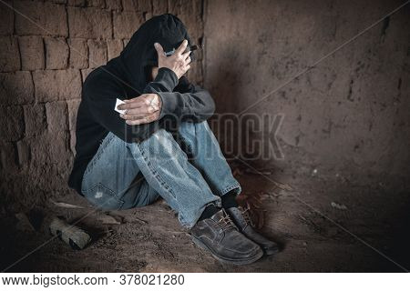 Drug Addict Man Image & Photo (Free Trial) | Bigstock