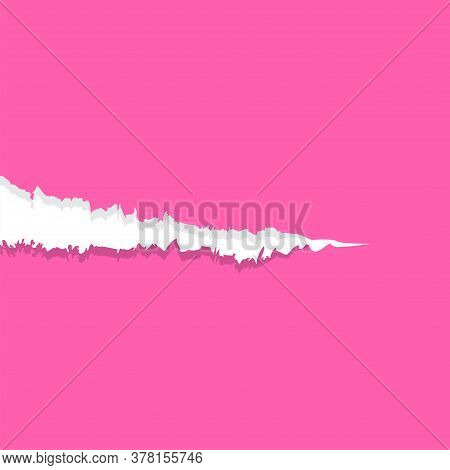 Paper Pink Tear Marks Vector & Photo (Free Trial) | Bigstock