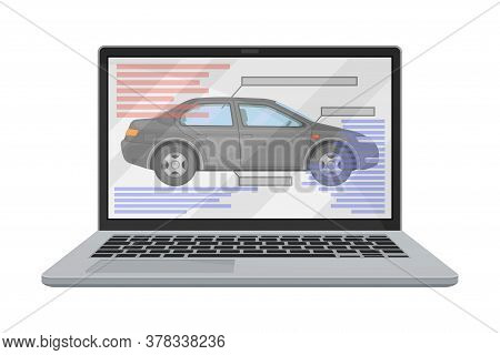 Laptop Screen Car Vector & Photo (Free Trial) | Bigstock