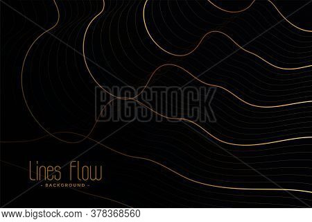 Golden Contour Lines Vector & Photo (Free Trial) | Bigstock