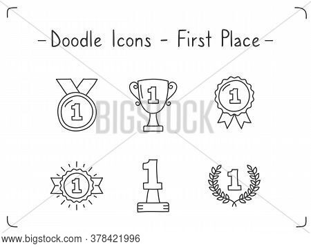 First Place - Doodle Vector & Photo (Free Trial) | Bigstock