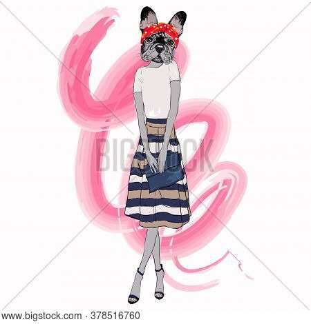 French Bulldog Girl Vector & Photo (Free Trial) | Bigstock