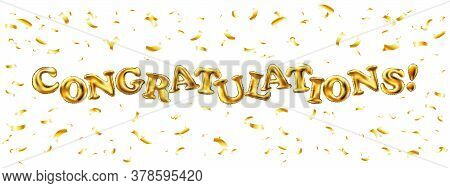 Congratulation Gold Vector & Photo (Free Trial) | Bigstock