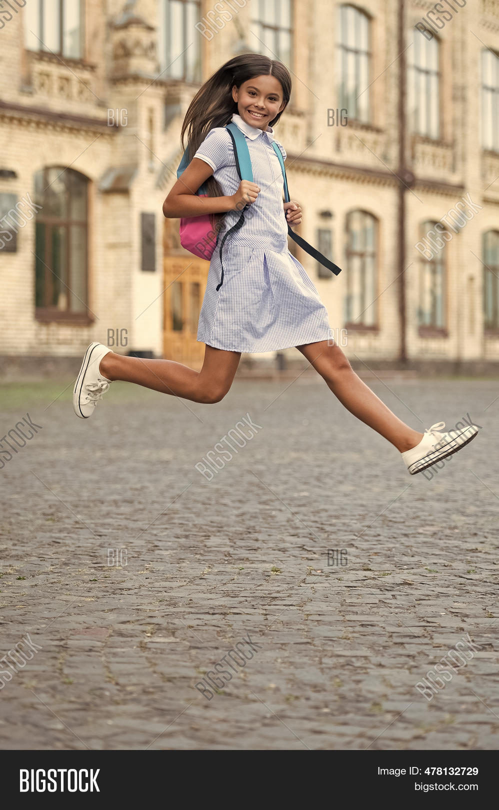 Happy Jumping School Image & Photo (Free Trial) | Bigstock