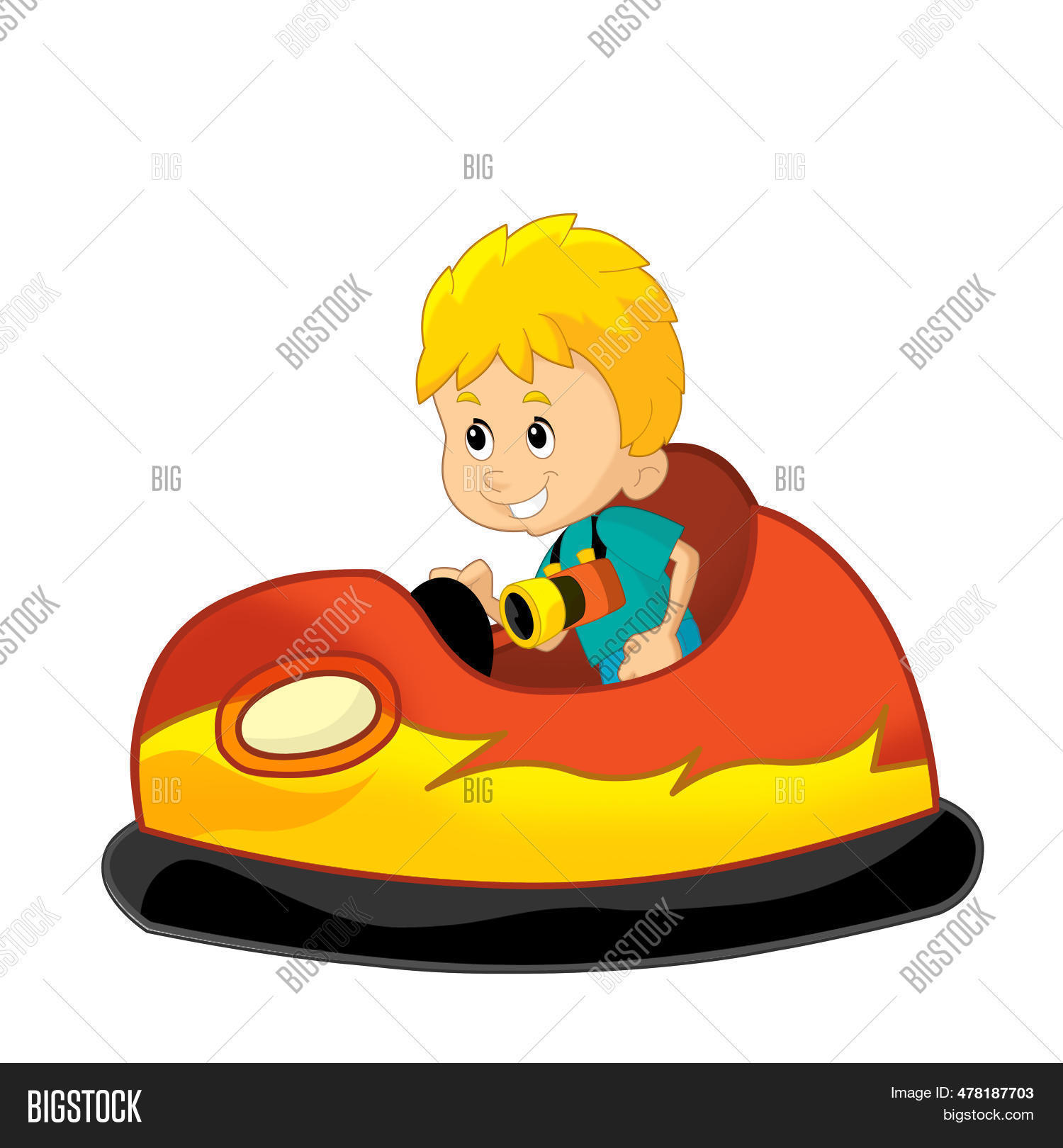 Cartoon Scene Kid Boy Image & Photo (Free Trial) | Bigstock