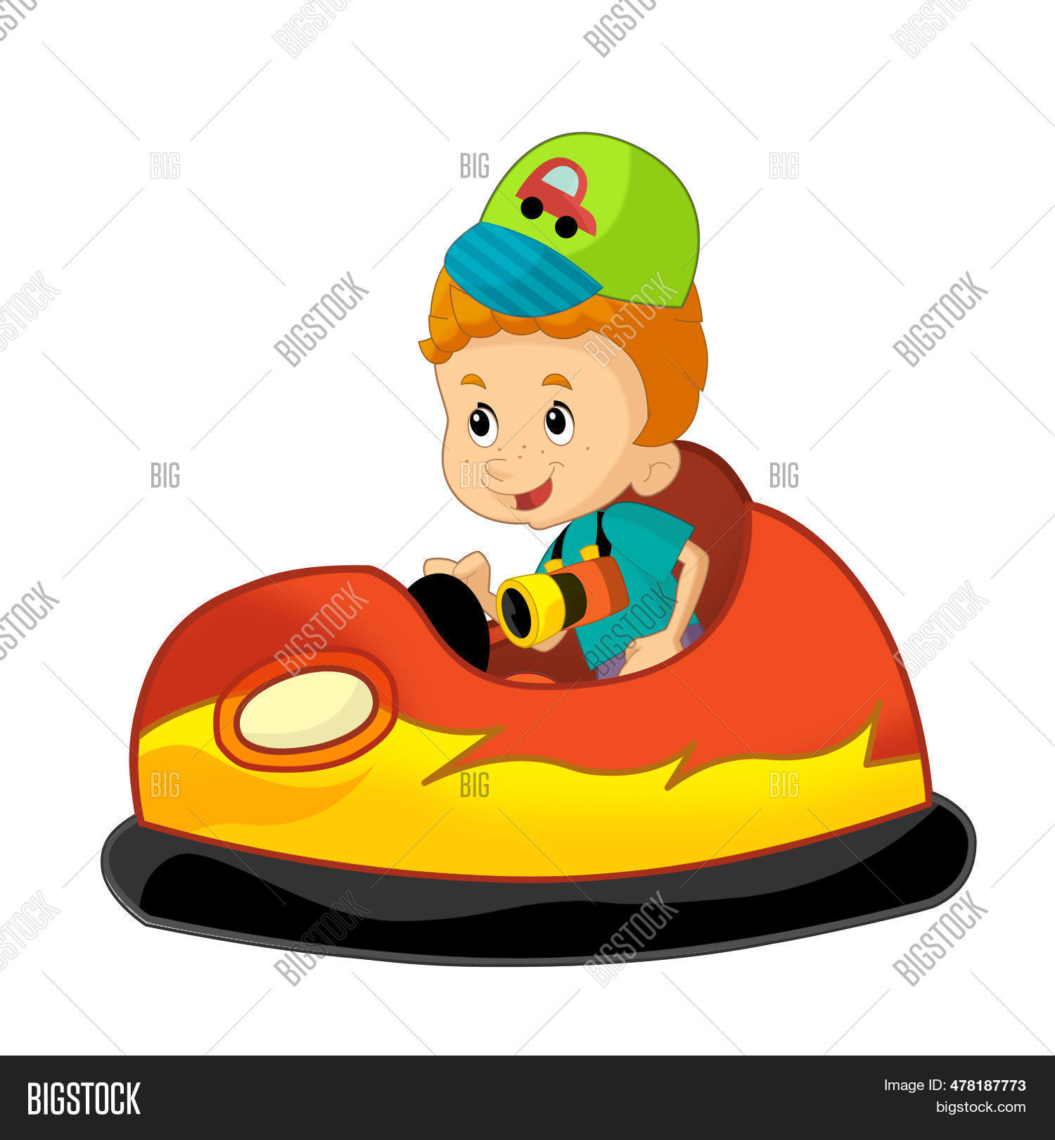 Cartoon Scene Kid Boy Image & Photo (Free Trial) | Bigstock