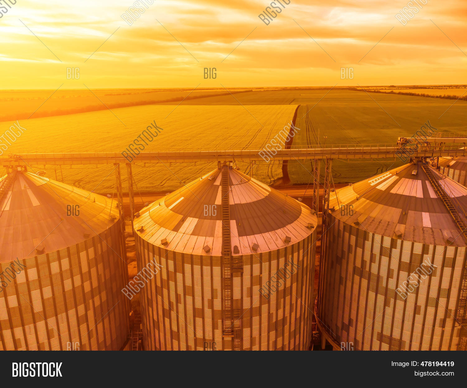 Modern Metal Silos On Image & Photo (Free Trial) | Bigstock