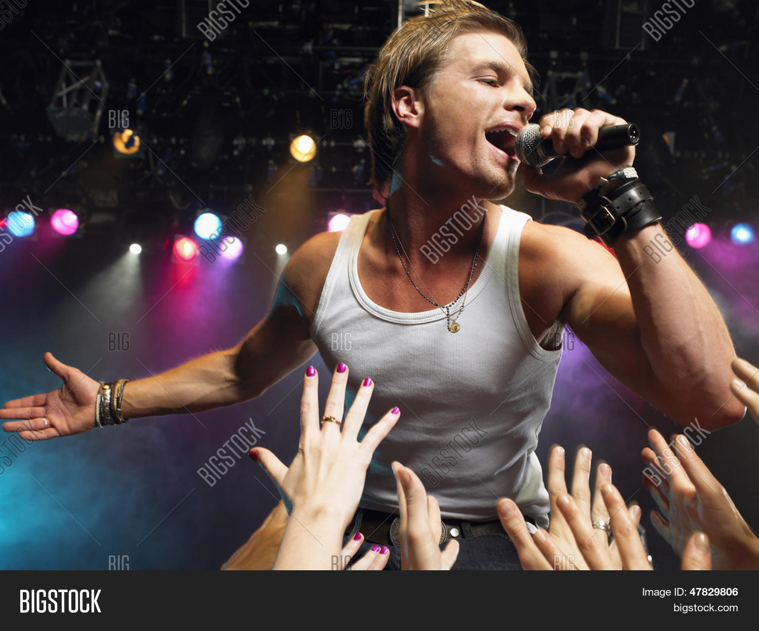 Young Man Singing On Image & Photo (Free Trial) | Bigstock