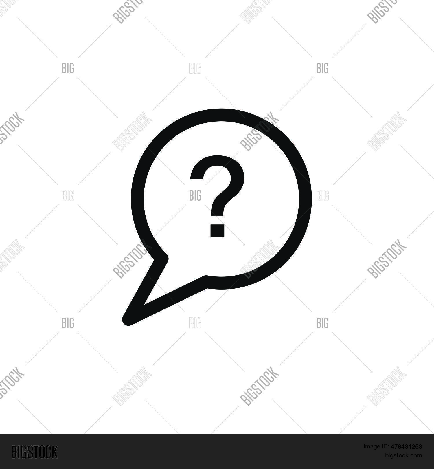 Question Mark Icon Vector & Photo (Free Trial) | Bigstock