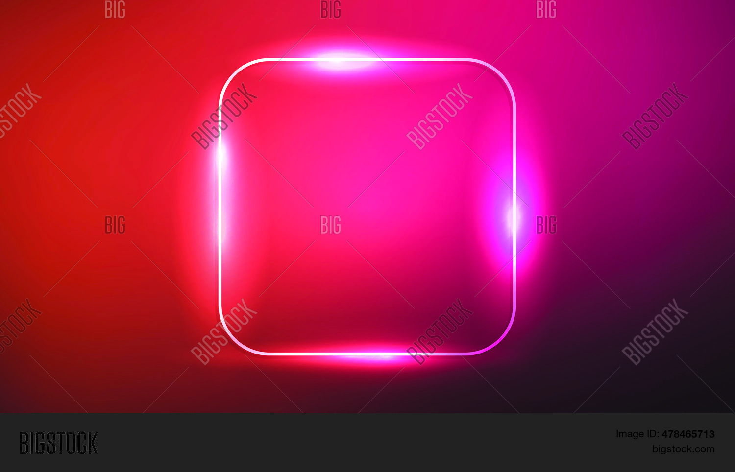 Neon Rounded Square Vector & Photo (Free Trial) | Bigstock
