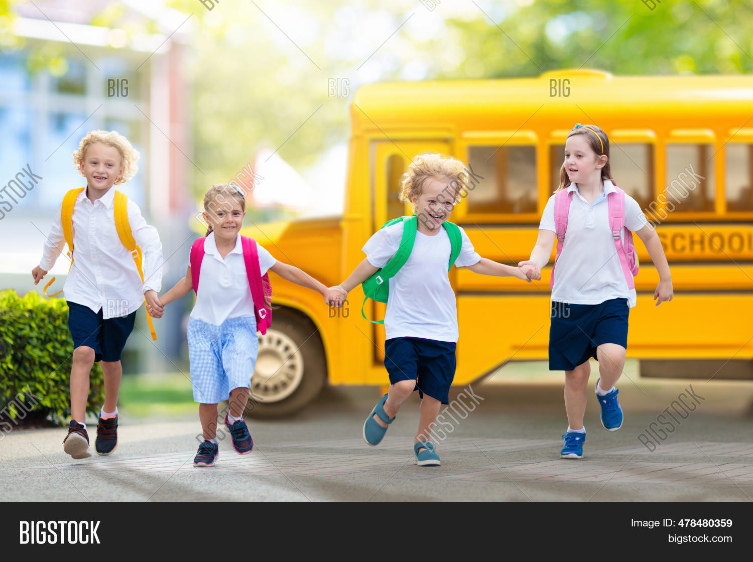 Child Running School Image & Photo (Free Trial) | Bigstock