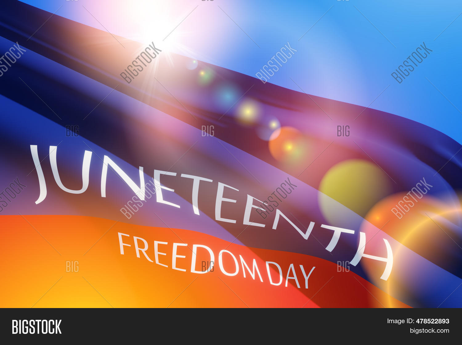 Juneteenth Color Text Image & Photo (Free Trial) | Bigstock