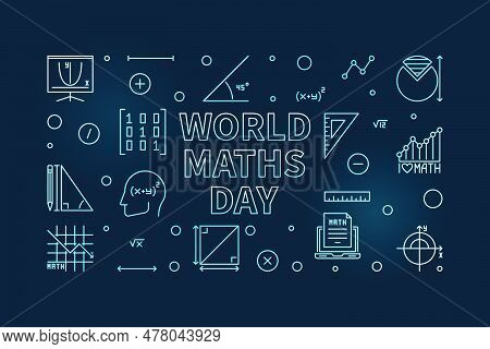 World Maths Day Vector & Photo (Free Trial) | Bigstock