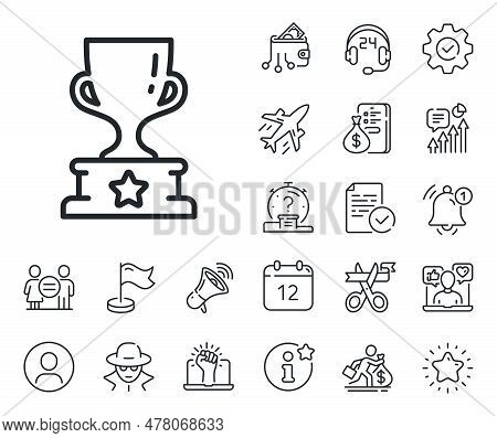Award Trophy Sign. Vector & Photo (Free Trial) | Bigstock