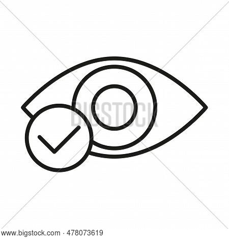 Eye Check Mark Icon. Vector & Photo (Free Trial) | Bigstock