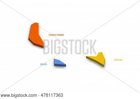 Comoros Political Map Vector & Photo (Free Trial) | Bigstock