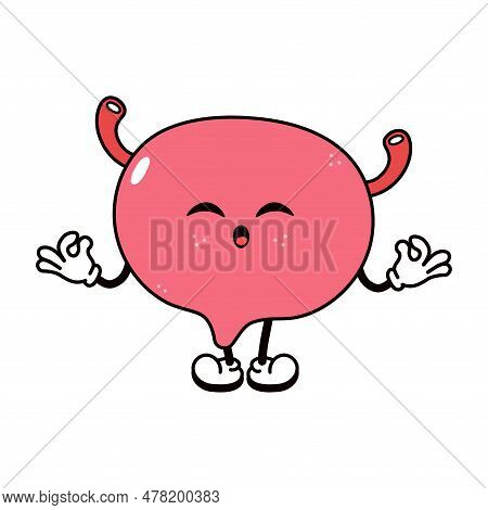 Cute Funny Bladder Vector & Photo (Free Trial) | Bigstock