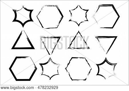 Black Rough Shapes. Vector & Photo (Free Trial) | Bigstock