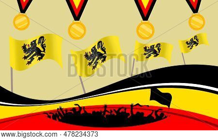 Flemish Community Flag Image & Photo (Free Trial) | Bigstock