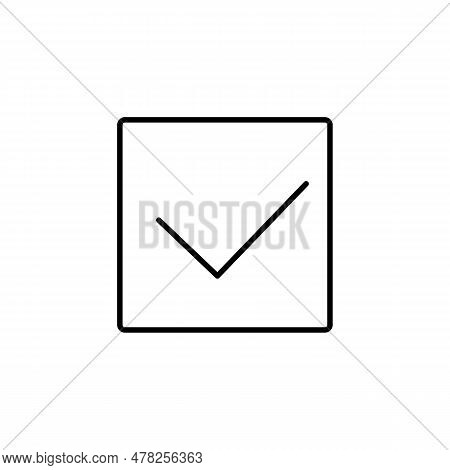 Square Checkbox Thin Vector & Photo (Free Trial) | Bigstock