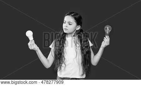 Teen Girl Lightbulb On Image & Photo (Free Trial) | Bigstock