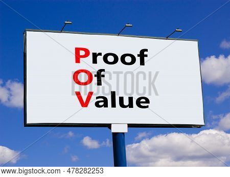 Pov Proof Value Symbol Image & Photo (Free Trial) | Bigstock
