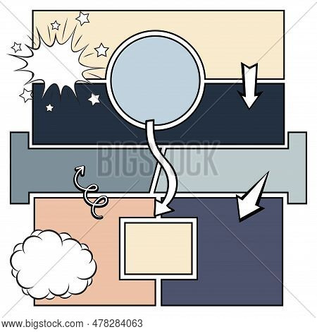 Colored Comic Page Vector & Photo (Free Trial) | Bigstock