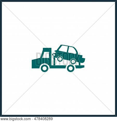 Car Towing Truck Vector & Photo (Free Trial) | Bigstock