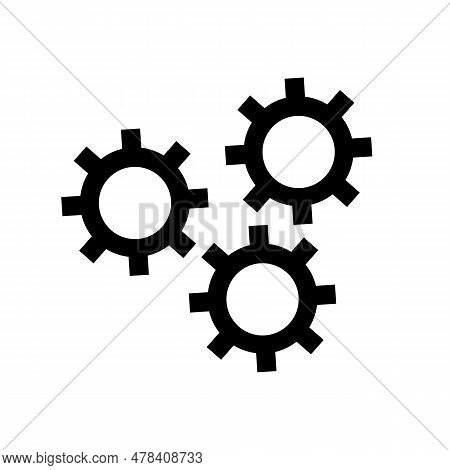 Simple Set Gear Icons Vector & Photo (Free Trial) | Bigstock