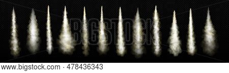 Rocket Launch Smoke Vector & Photo (Free Trial) | Bigstock