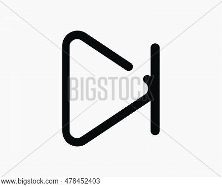 Skip Line Icon Next Vector & Photo (Free Trial) | Bigstock