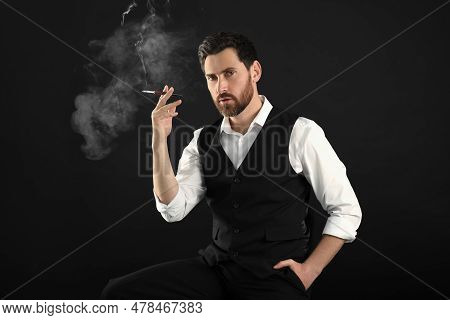 Man Using Cigarette Image & Photo (Free Trial) | Bigstock