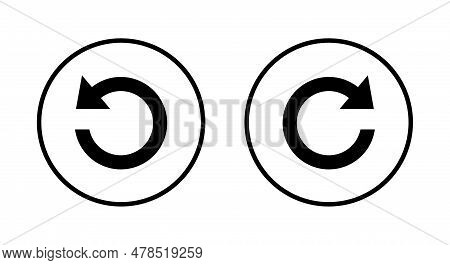 Redo Undo Icon Vector Vector & Photo (Free Trial) | Bigstock