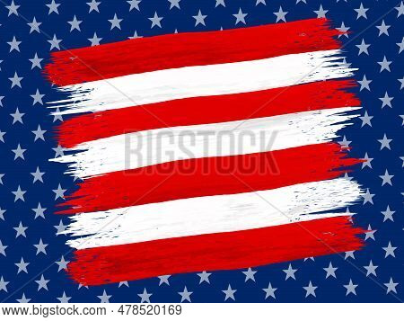 Us Flag Design Vector & Photo (Free Trial) | Bigstock
