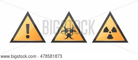 Hazard Icons, Vector Vector & Photo (Free Trial) | Bigstock