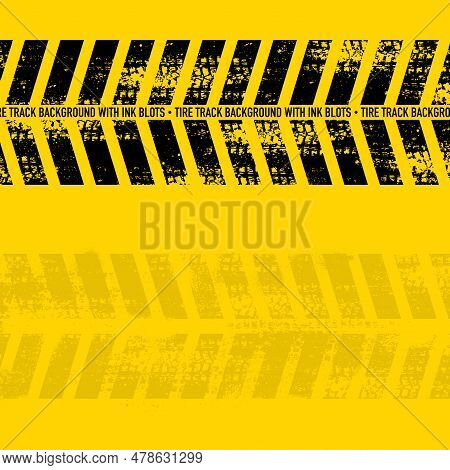 Yellow Tire Track Vector & Photo (Free Trial) | Bigstock