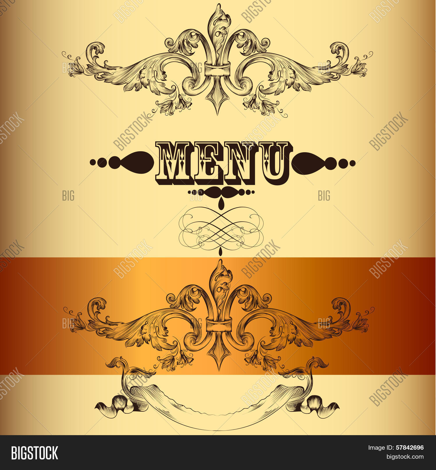 Elegant Menu Design Vector & Photo (Free Trial) | Bigstock