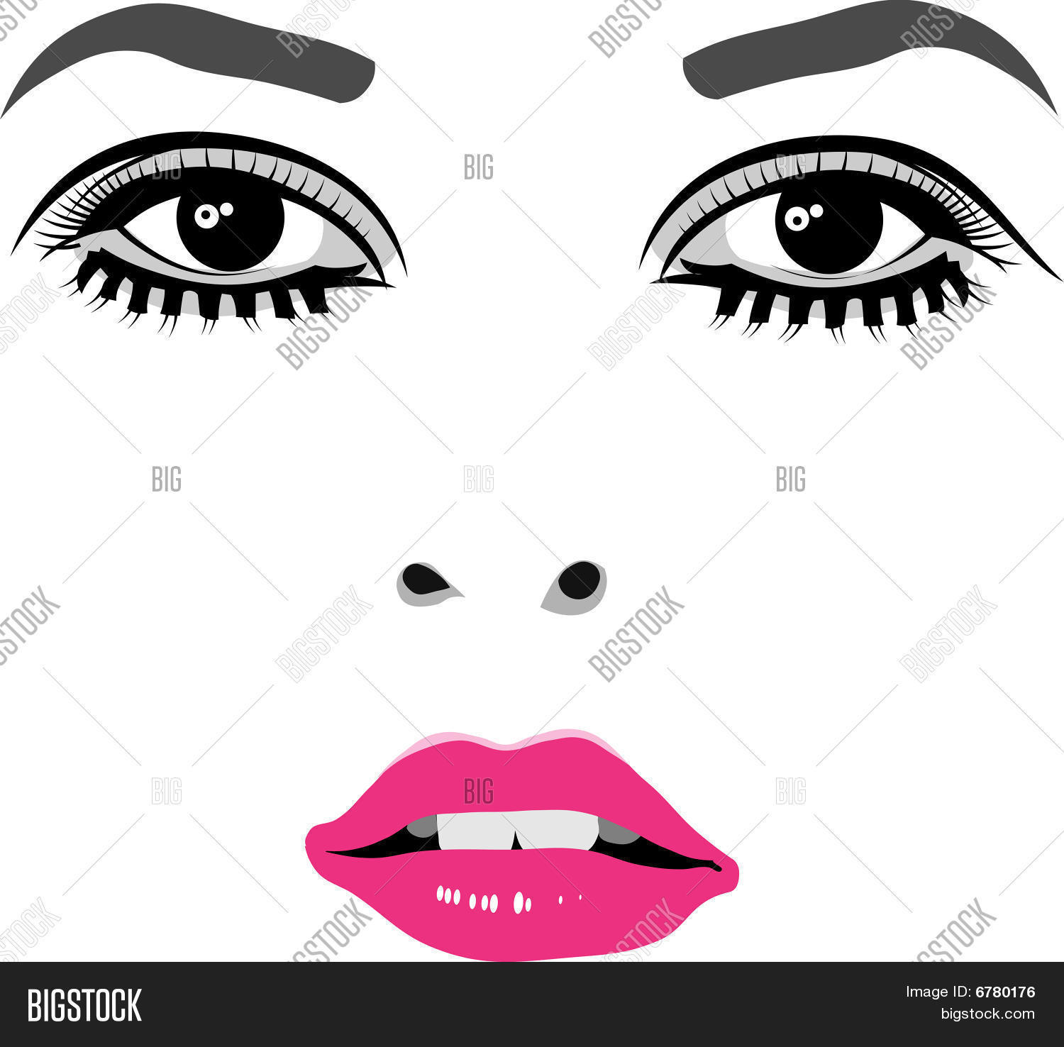 Woman Face Eyes Vector & Photo (Free Trial) | Bigstock