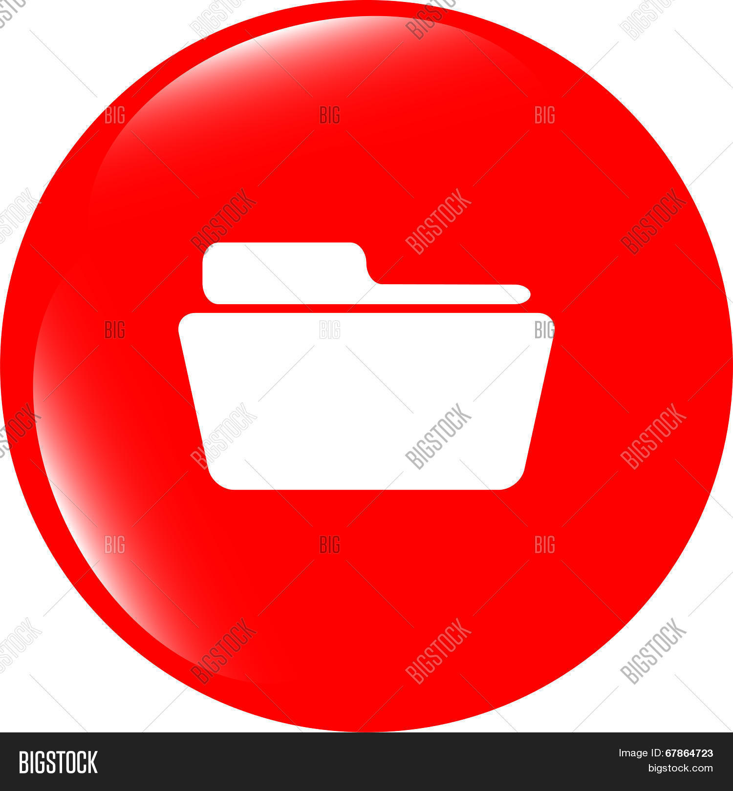 Folder Icon Web Button Image & Photo (Free Trial) | Bigstock
