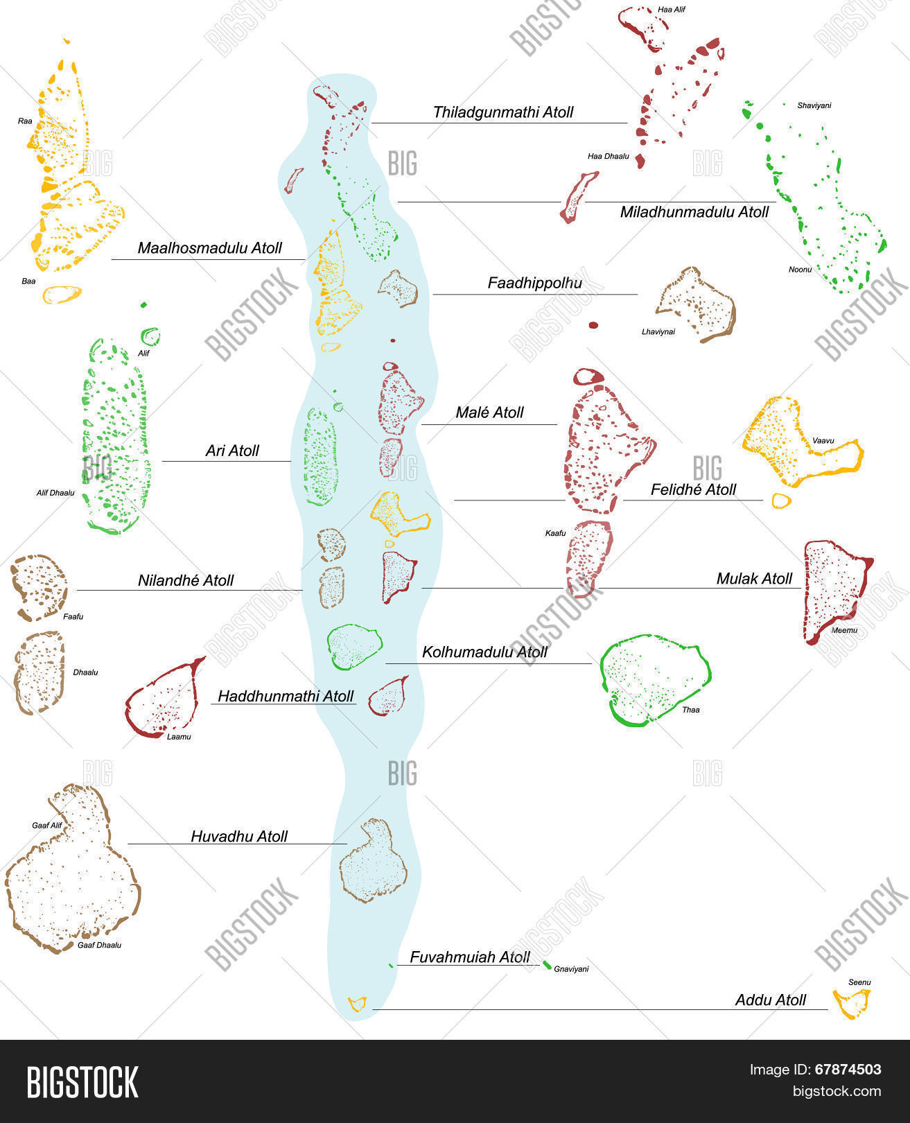 Map Maldives Vector & Photo (Free Trial) | Bigstock