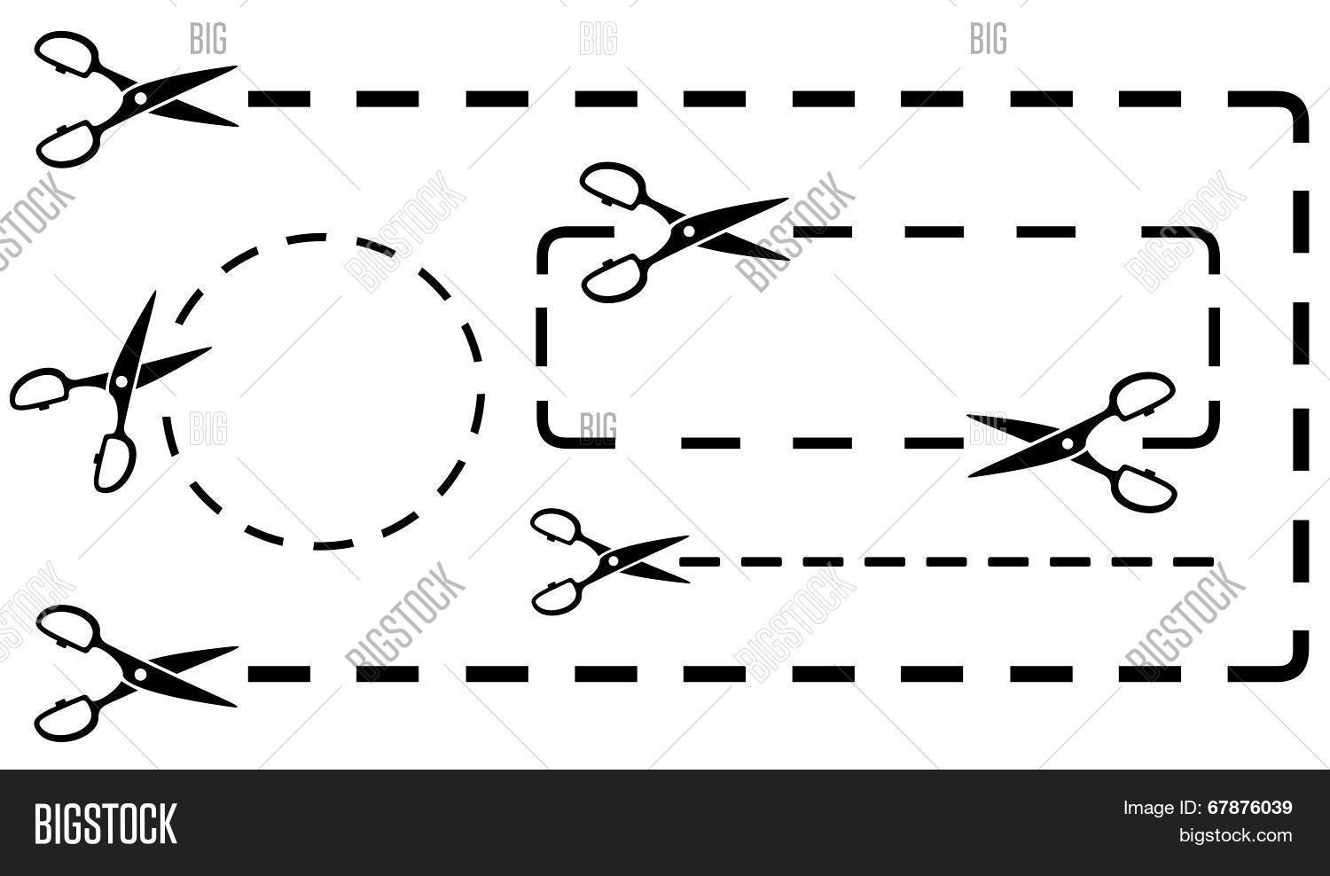 Dotted Line Set Vector & Photo (Free Trial) | Bigstock