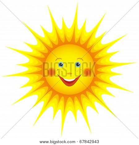 Smiling Sun Cartoon Vector & Photo (Free Trial) | Bigstock