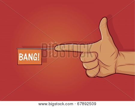 Finger Gun Vector & Photo (Free Trial) | Bigstock