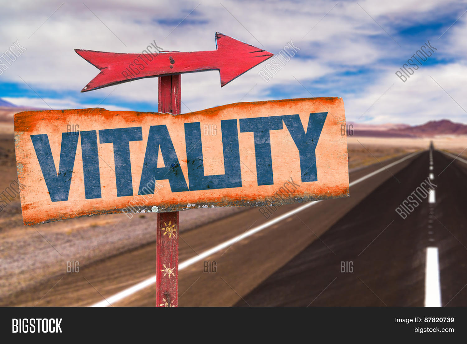 Vitality Sign Road Image & Photo (Free Trial) | Bigstock
