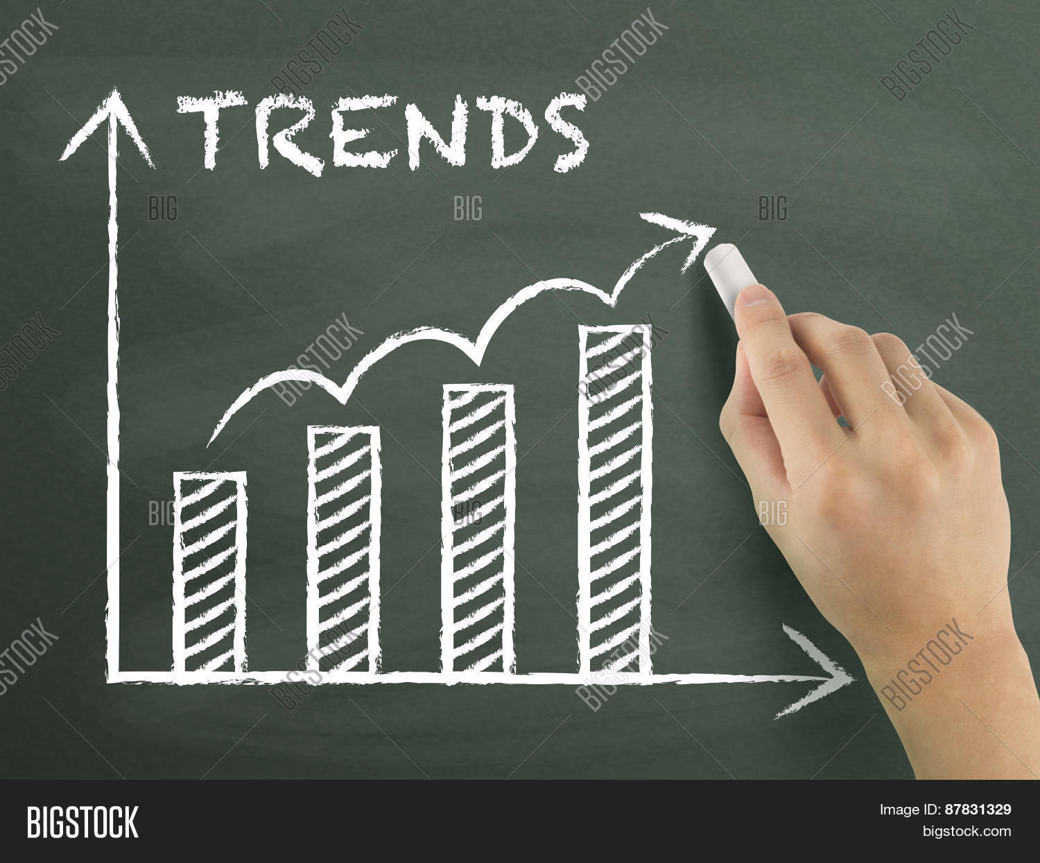 Trends Growth Graph Image & Photo (Free Trial) | Bigstock